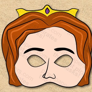 Prince Mask Printable Paper DIY for Kids and Adults. PDF - Etsy