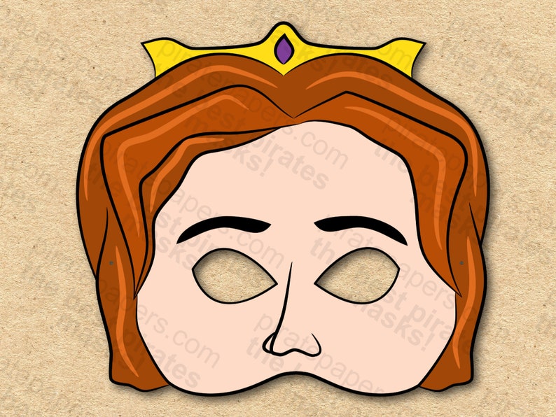 Prince Mask Printable Paper DIY for Kids and Adults. PDF - Etsy