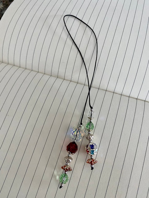 Black String Bookmark in Rainbow of Coloring - Etsy