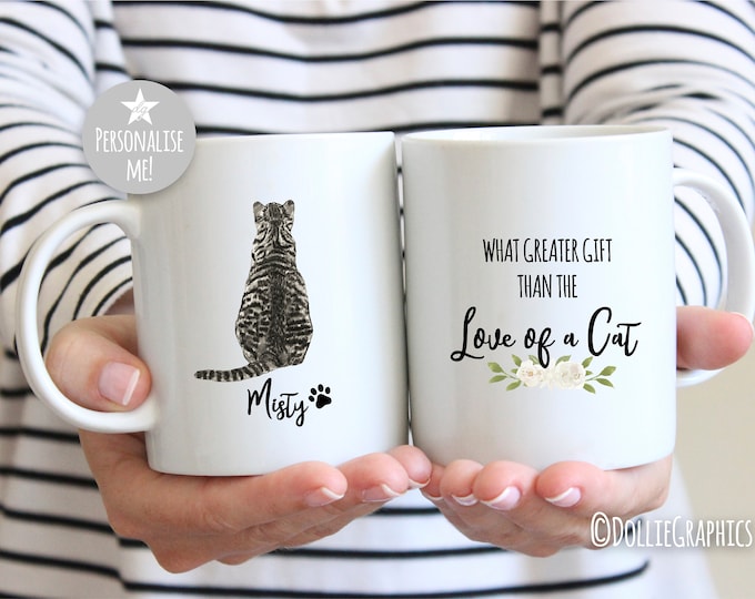 Personalised Cat Mug Cat Lover Mug Cat Owner Mug Gift - Etsy UK