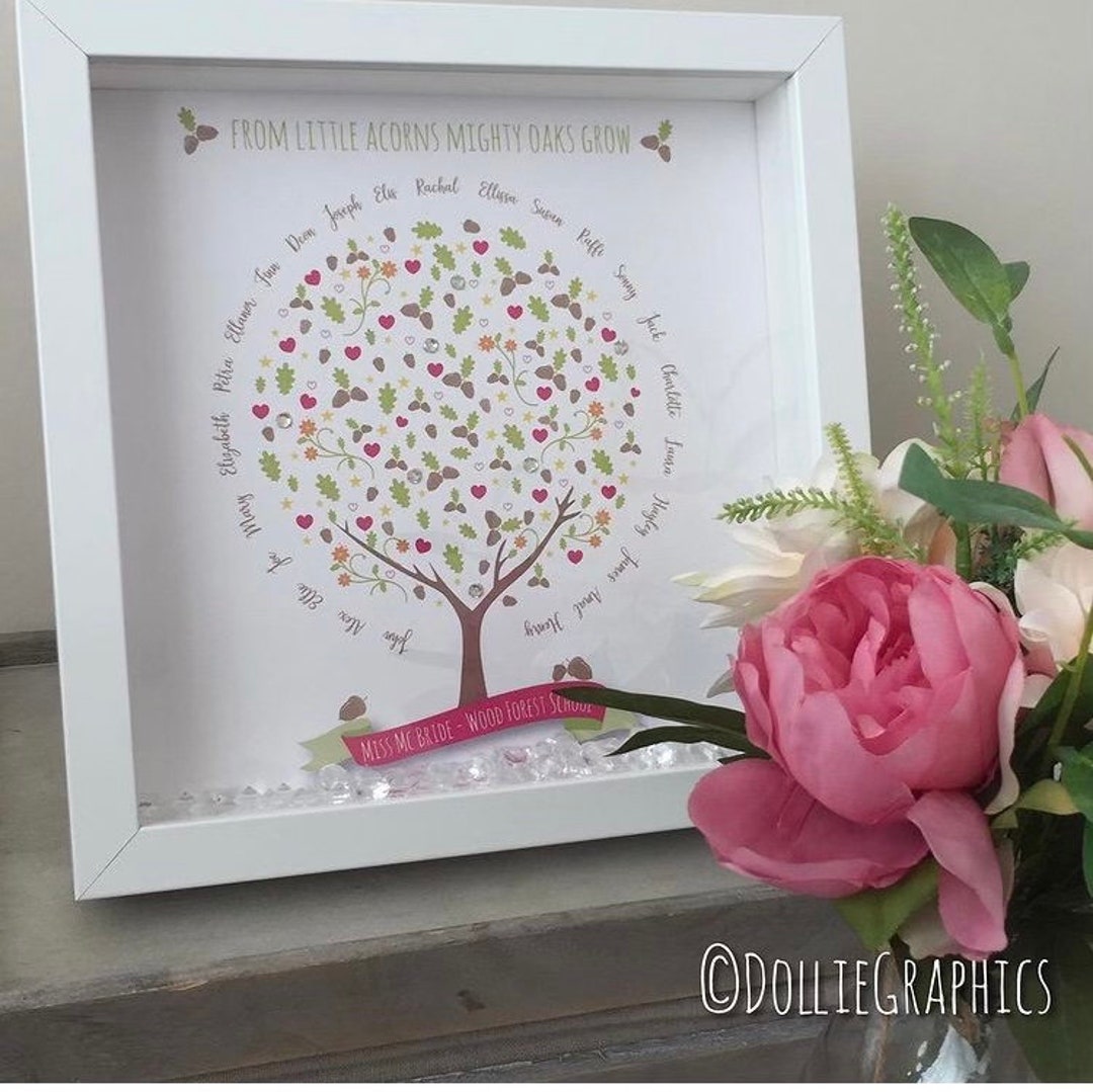 Personalised Teacher Gift School Leaver Gift Thank you Teacher Gift ...