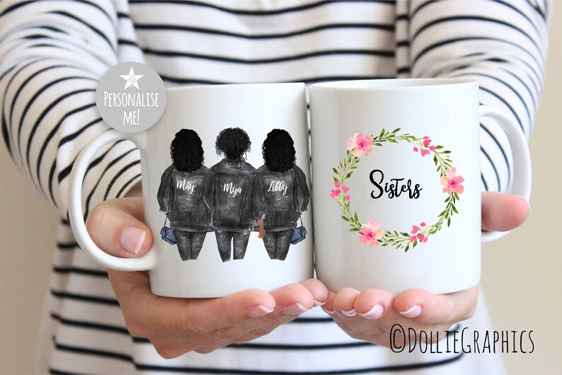 Personalised Sister Double Sided Mug Sisters Personalised - Etsy UK