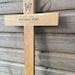 Oak Memorial Cross, Grave Marker, Grave Cross, Wooden Cross, Memorial ...