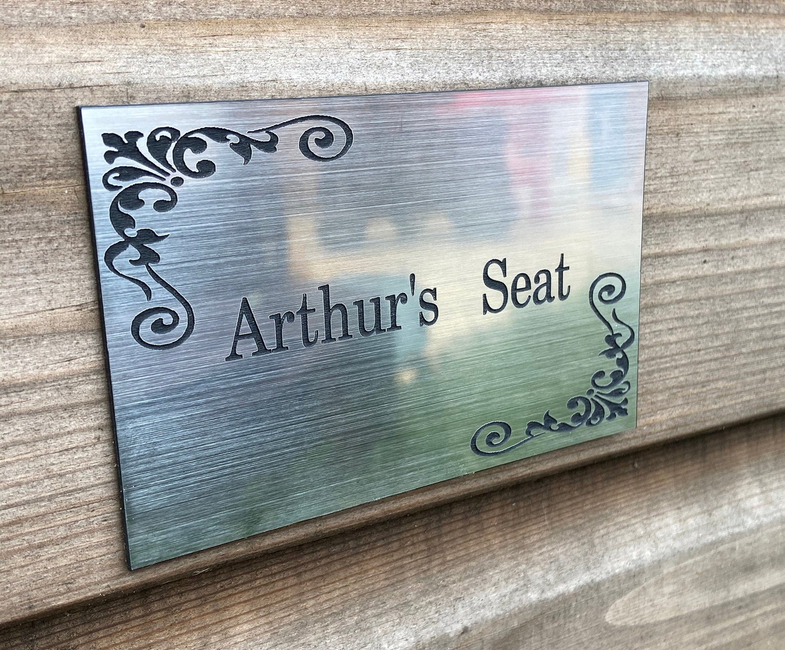 Memorial Plaque, Bench Sign, Personalised Plaque, Engraved Plaque ...