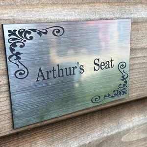 Memorial Plaque, Bench Sign, Personalised, Engraved Plaque, Bench ...