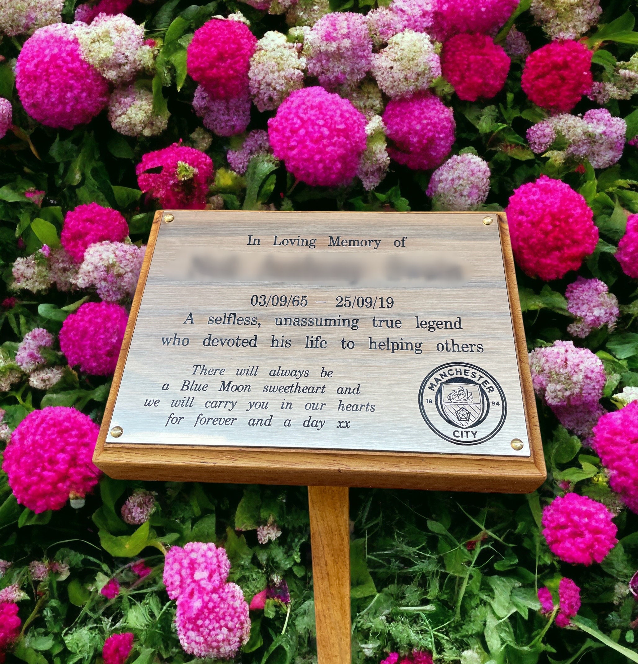 Memorial Stake Memorial Plaque With Engraving Tree Marker - Etsy