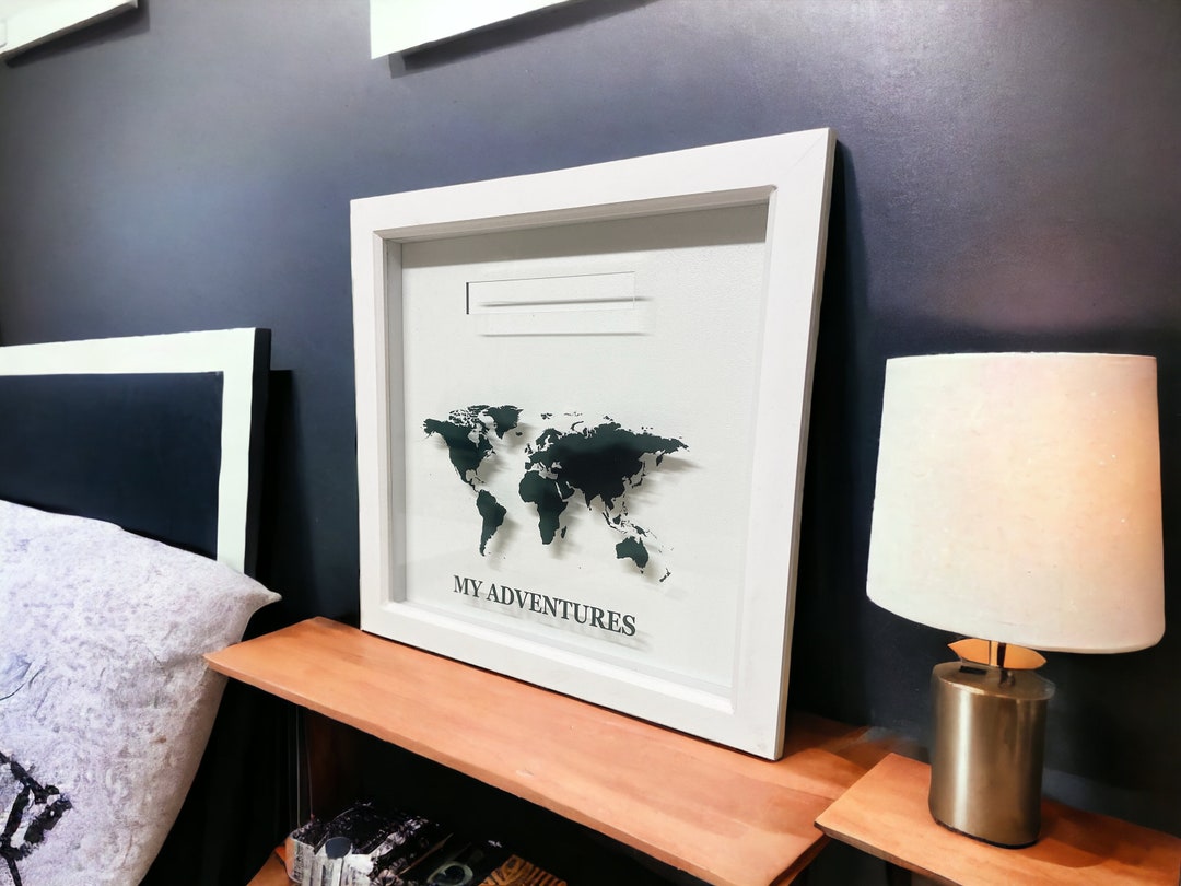 My Adventures, Drop Box Frame, Shadow Box , Travel Keep Sakes ...