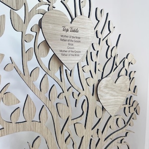 Wedding Table Plan, Seating Chart, Extra Large Tree Table Plan, Rustic ...