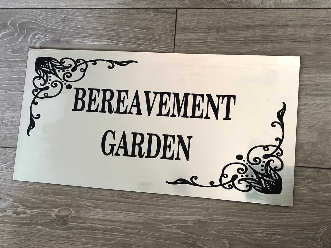 Memory Garden Plaque Sign Bereavement Garden Made to Order Personalised ...