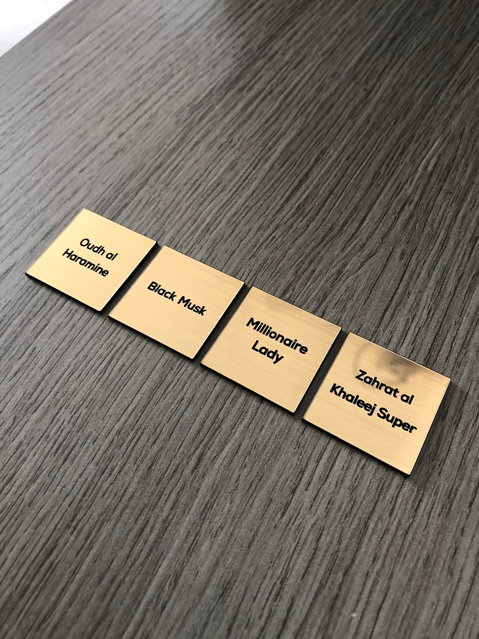 Small Engraved Plaque 50 X 25mm Brushed Brass Effect or | Etsy