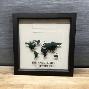 My Adventures, Drop Box Frame, Shadow Box , Travel Keep Sakes ...