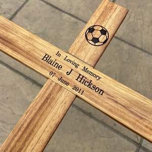 Oak Memorial Cross, Grave Marker, Grave Cross, Wooden Cross, Memorial ...