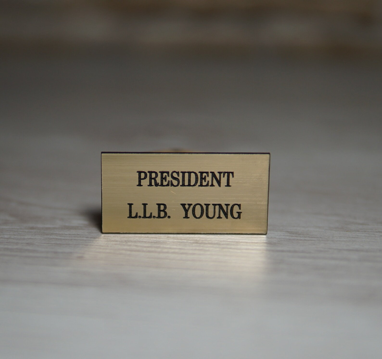 Small Engraved Plaque 50 X 25mm Brushed Brass Effect or | Etsy