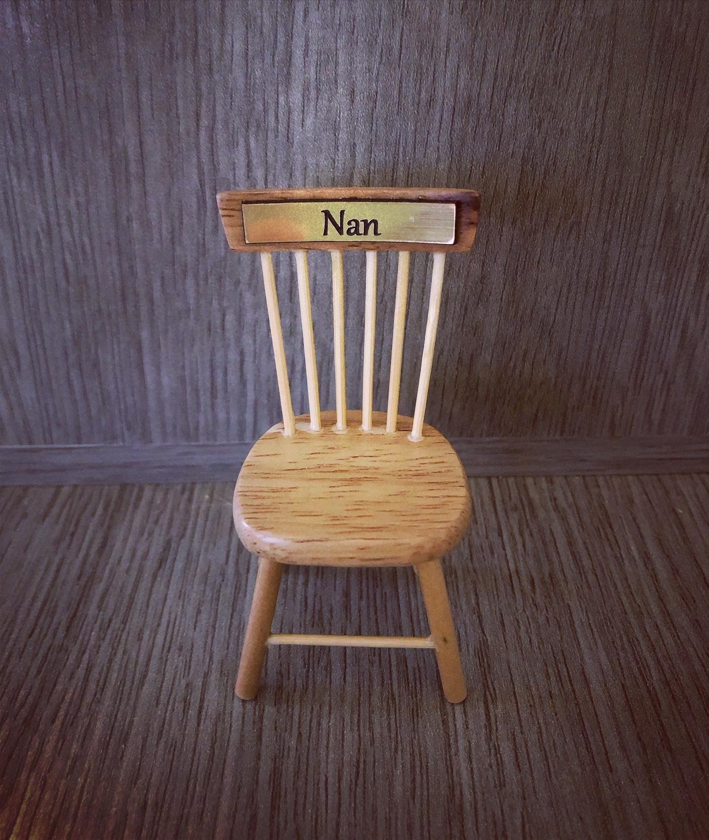 Wedding in memory of missing person memorial chairs miniature | Etsy