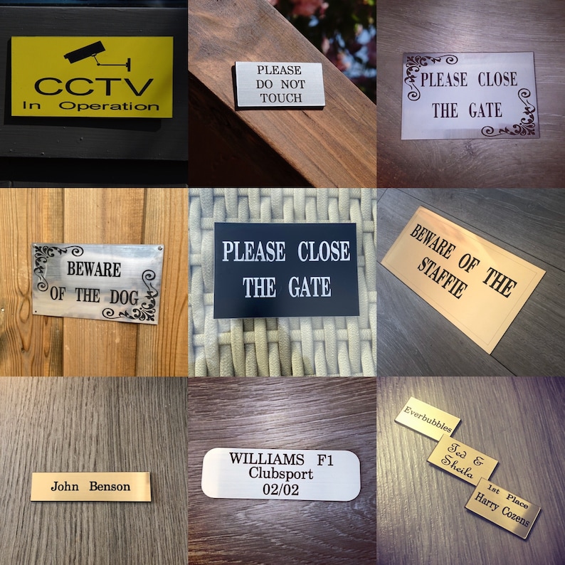 Memorial Plaque, Bench Sign, Personalised Plaque, Engraved Plaque ...