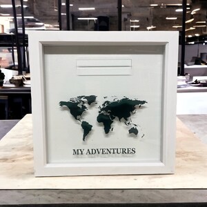 My Adventures, Drop Box Frame, Shadow Box , Travel Keep Sakes ...