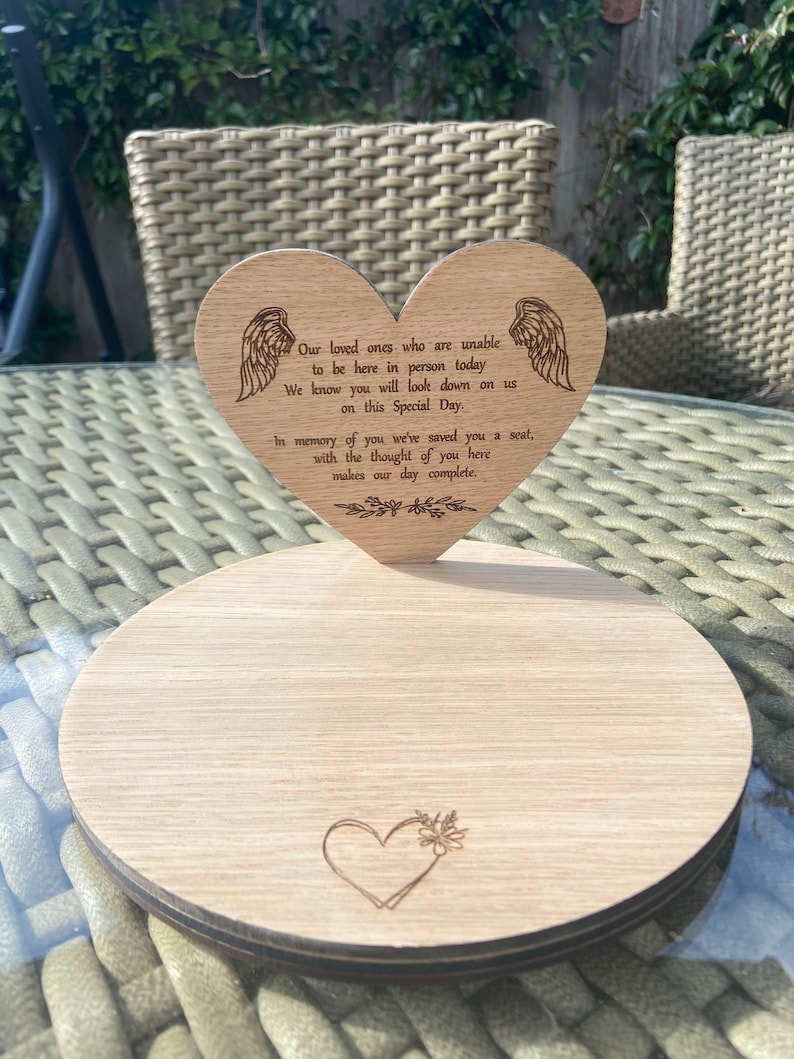 Wedding in Memory of Missing Person Wedding Memorial Missing - Etsy UK