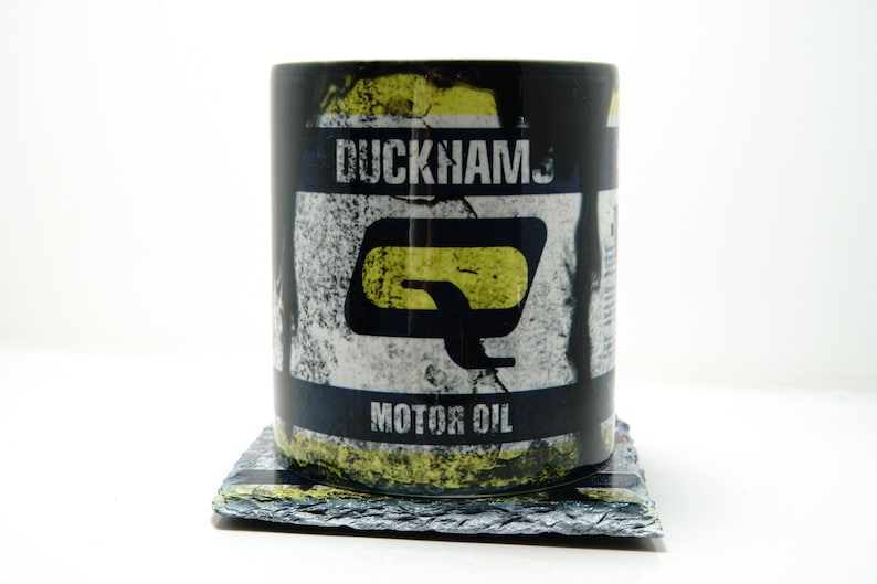 Retro Distressed Oil Can Effect Mug and Coaster Set Gift for - Etsy UK