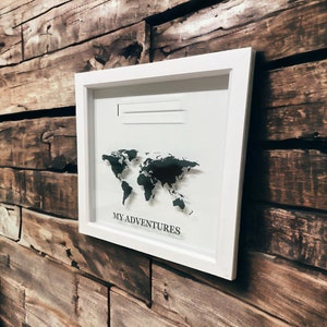 My Adventures, Drop Box Frame, Shadow Box , Travel Keep Sakes ...