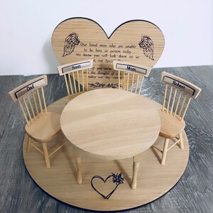 Small Chair Plaques. for Wedding Set DIY. Memory Table, Tiny Plaques ...