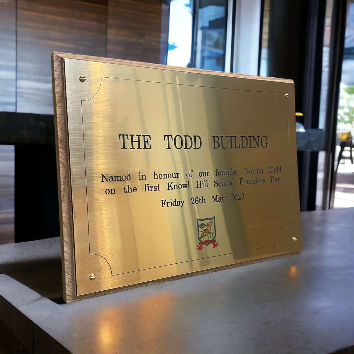 Memorial Plaque on Wooden Mount Wall Plaque - Etsy