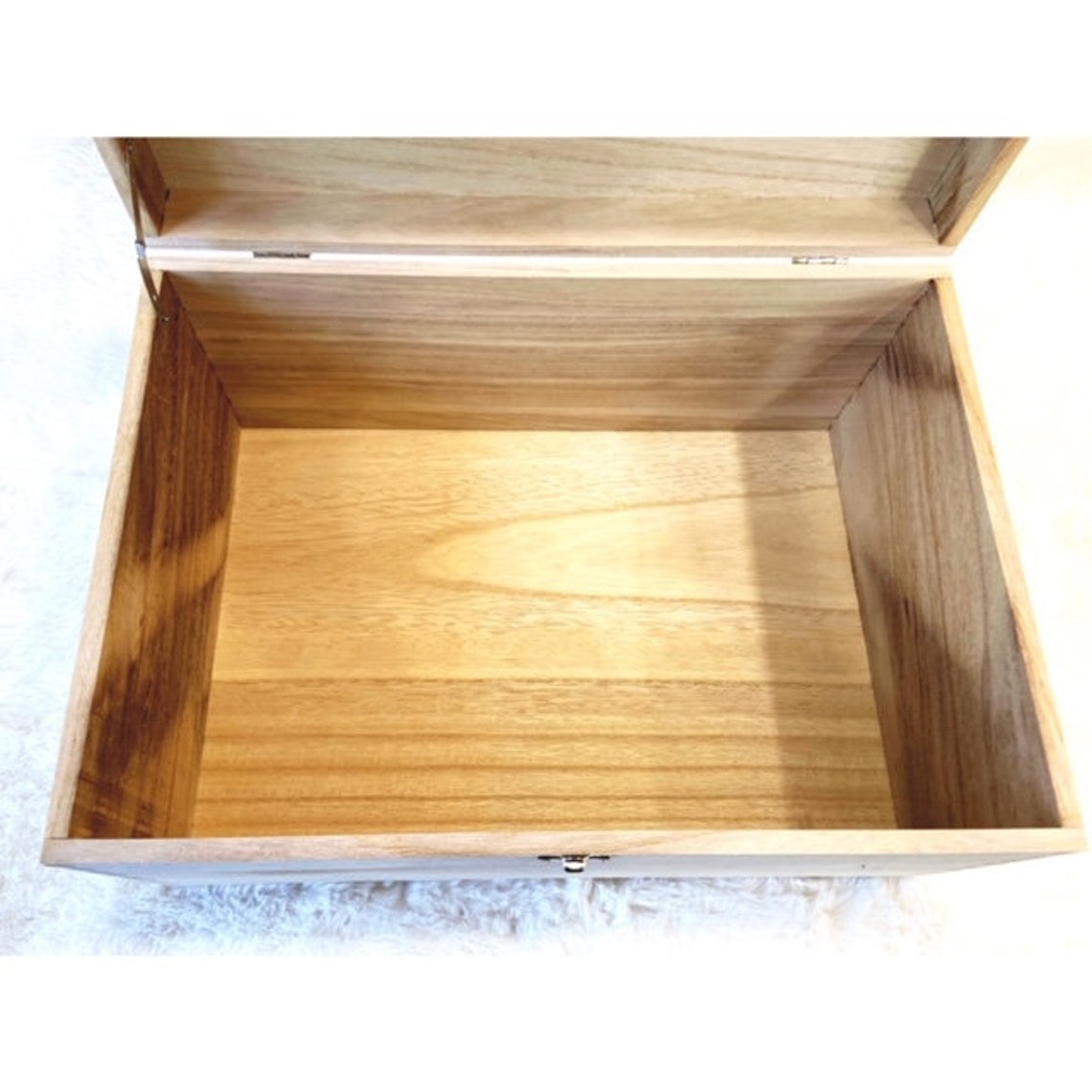 Personalised Large Wooden Memory Box. Hinged Box for - Etsy