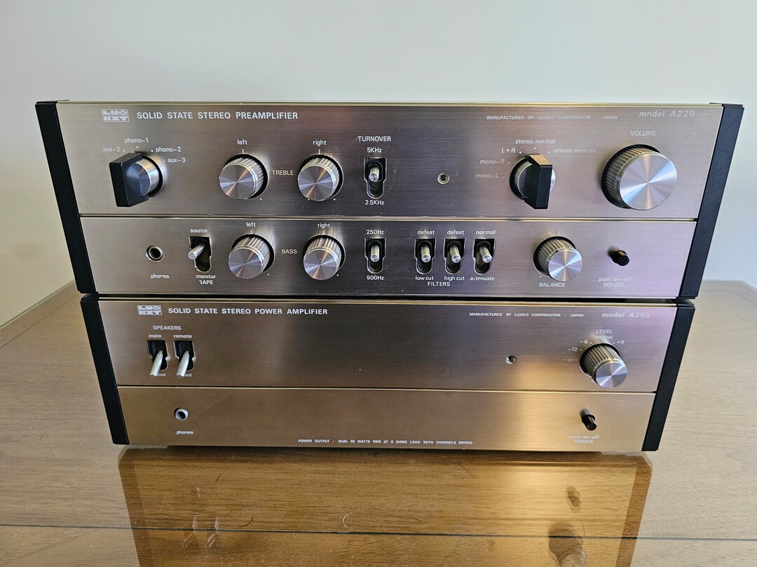 Fully Restored 1974 Luxman/luxkit A220/A250 Pre-amp and Power Amp - Etsy