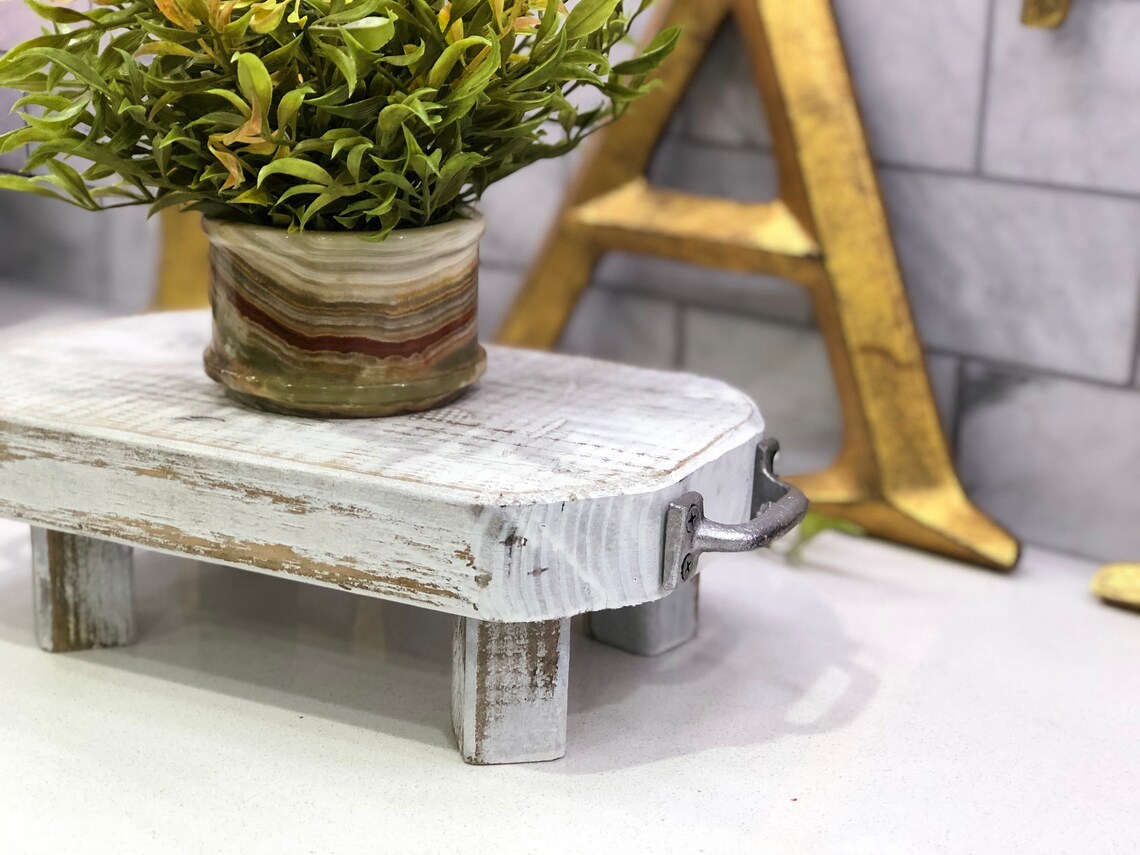 Farmhouse Riser Display Riser Kitchen Pedestal Wood Riser | Etsy