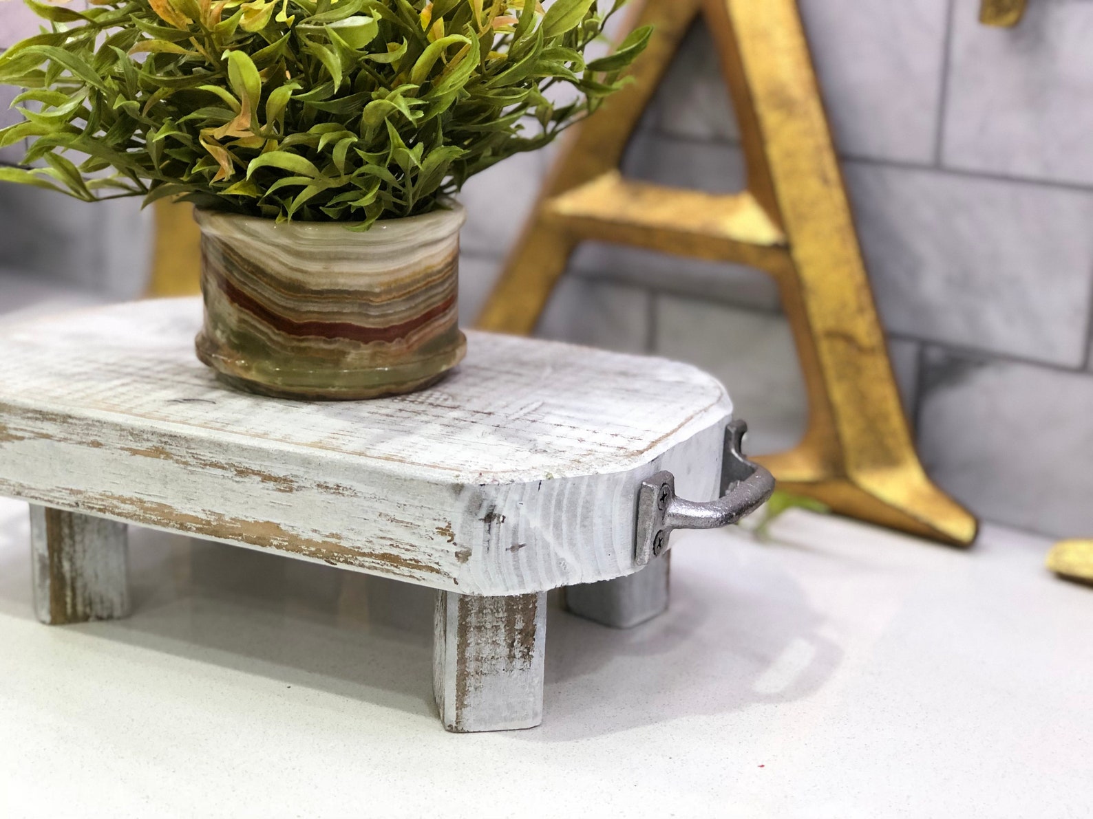 Farmhouse Riser, Display Riser, Kitchen Pedestal , Wood Riser Stand ...