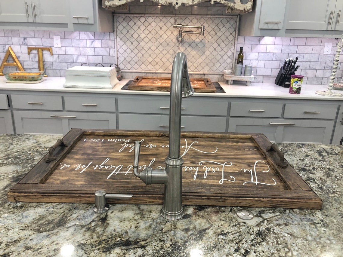 Kitchen Sink Cover Sink Top Cover Sink Tray 12 Colors - Etsy