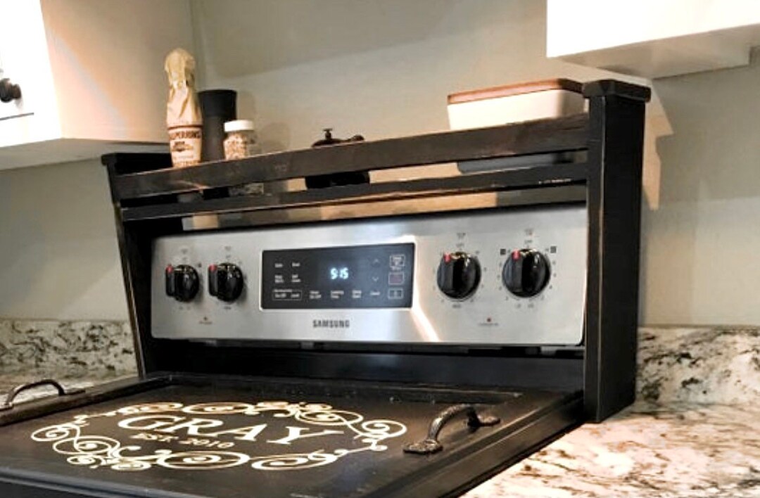 Over Stove Shelf Oven Spice Rack With Rail Bathroom Vanity - Etsy