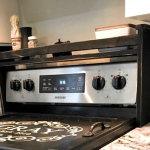 Over Stove Shelf, Oven Spice Rack With Rail, Bathroom Vanity Shelf - Etsy