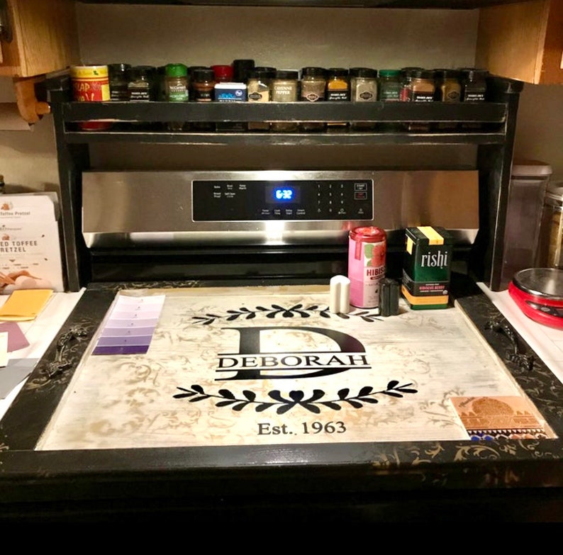 Over Stove Shelf Oven Spice Rack With Rail Bathroom Vanity - Etsy