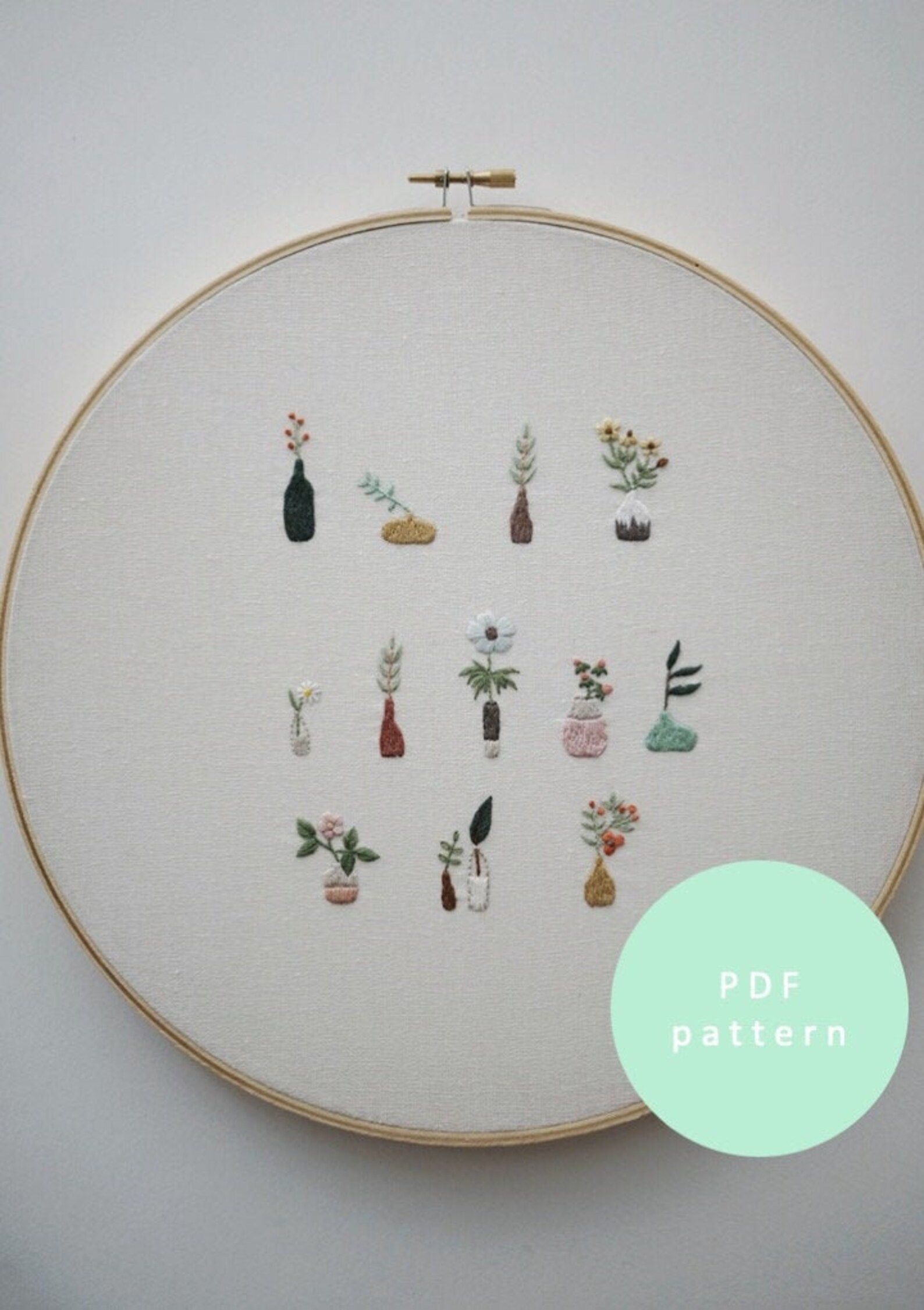 Minimal Life Hand Embroidery Pattern PDF Instant Download | Etsy