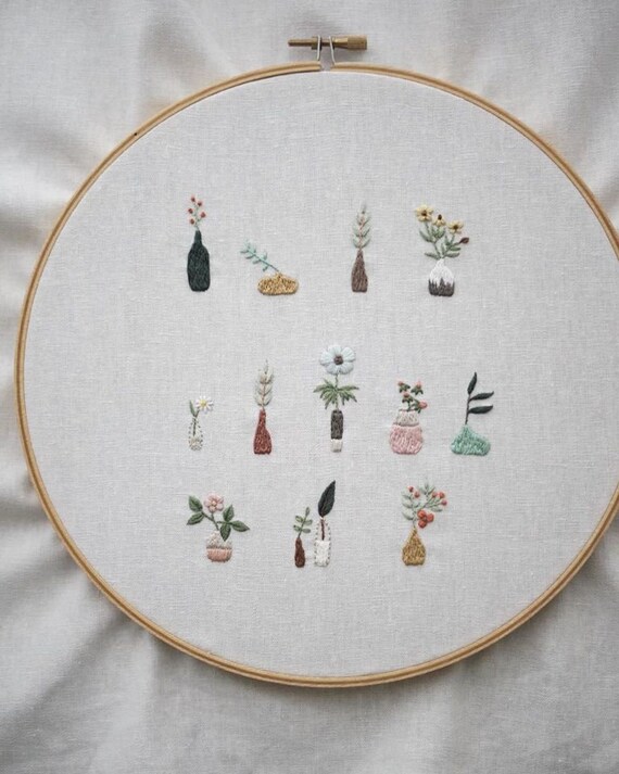 Minimal Life Hand Embroidery Pattern PDF Instant Download | Etsy