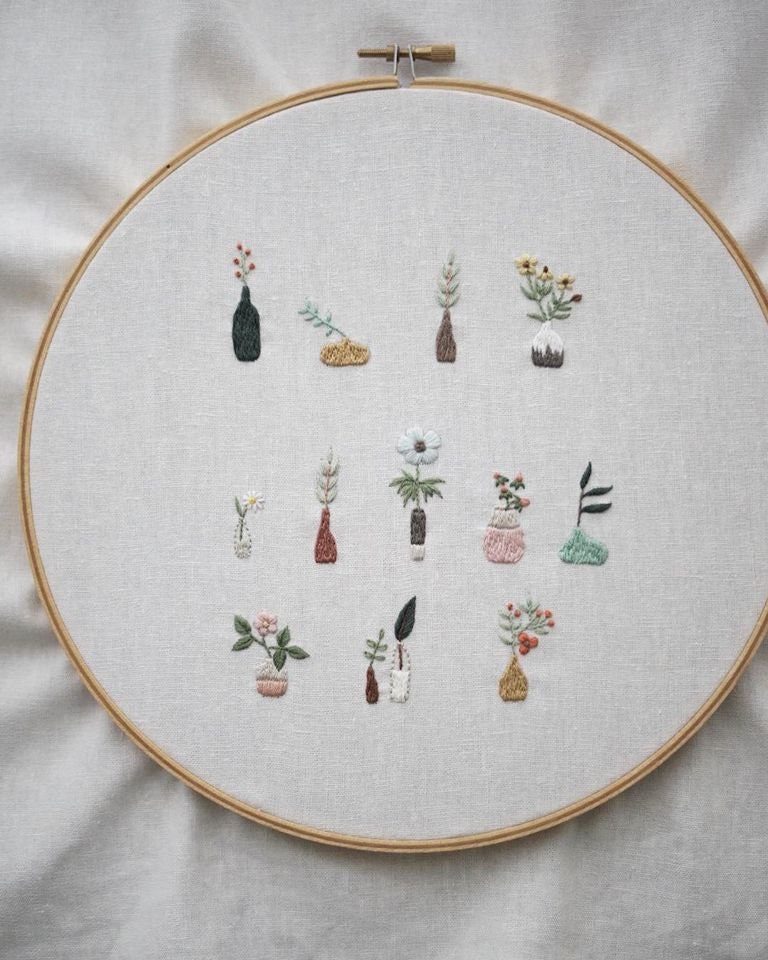 Minimal Life Hand Embroidery Pattern PDF Instant Download | Etsy