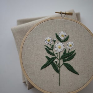 Aster Flower Hand Embroidery Pattern - PDF - Instant Download - Etsy