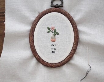 Minimal Life Hand Embroidery Pattern PDF Instant Download | Etsy