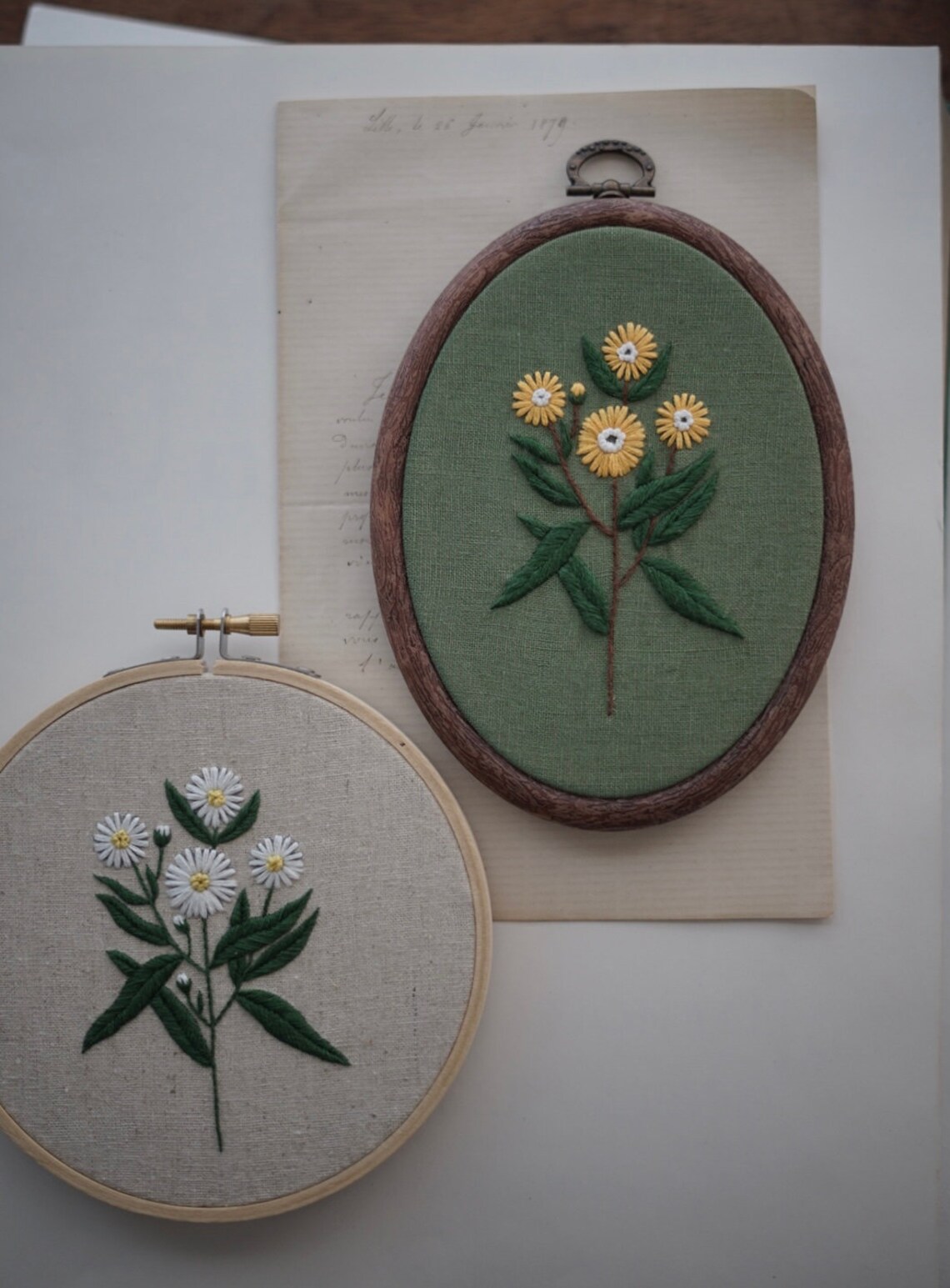 Aster Flower Hand Embroidery Pattern - PDF - Instant Download - Etsy