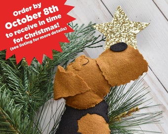 Dog Tree Topper | Etsy