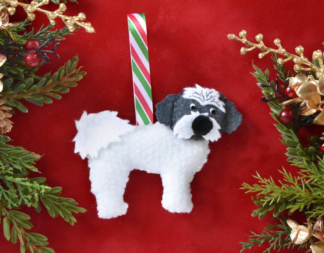 Shih Tzu Christmas Ornament - Etsy