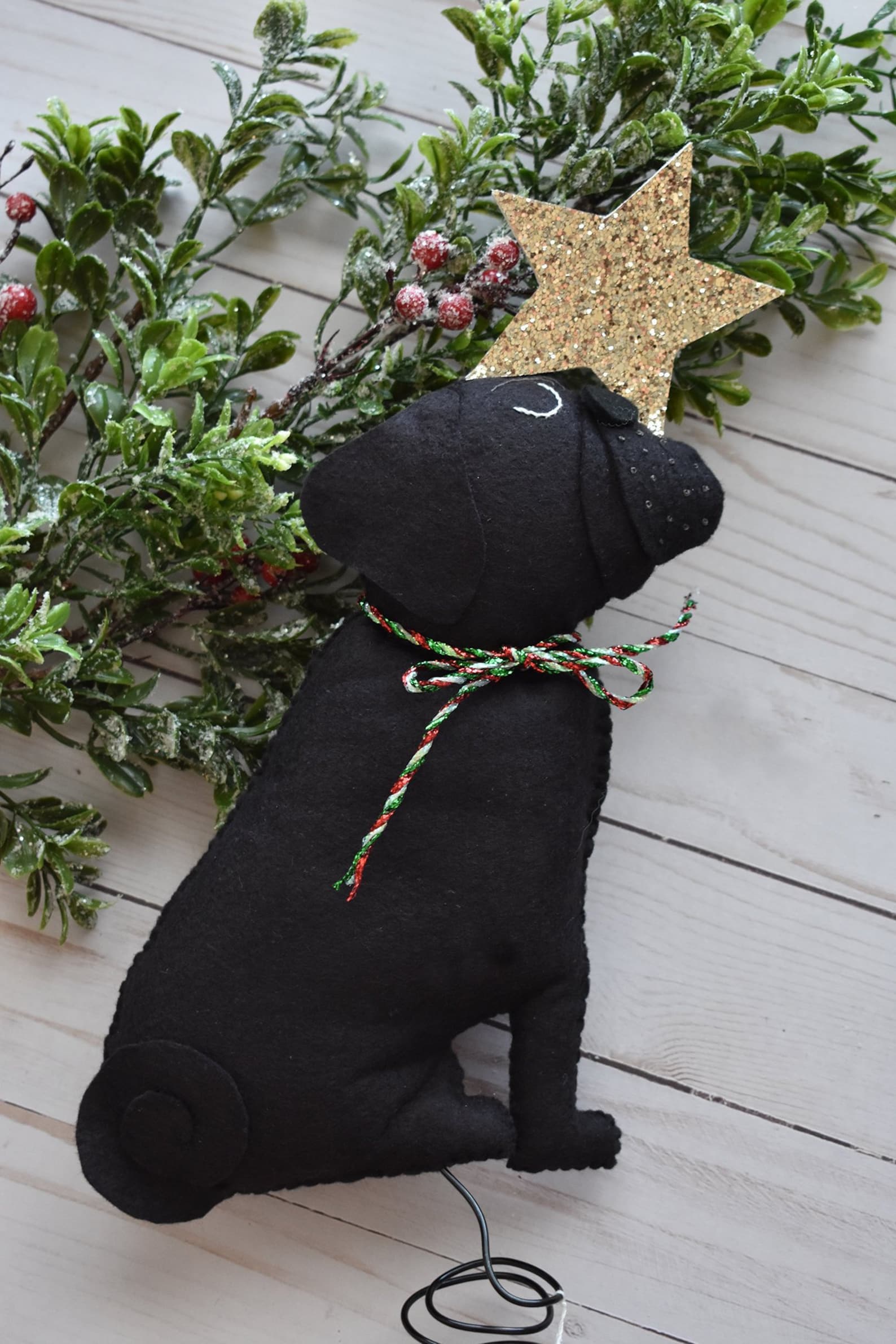 Pug Dog Christmas Tree Topper // Dog Tree Topper // Pug - Etsy