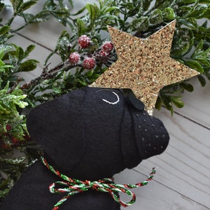 Pug Dog Christmas Tree Topper // Dog Tree Topper // Pug Holiday Decor ...