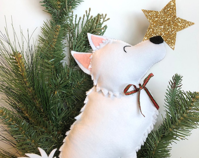 Eskimo Dog Tree Topper // Christmas Tree Topper // Eskie Dog // Dog ...