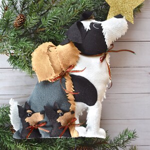 Multiple Dog Tree Topper 2 or 3 // Dog Christmas Tree Topper ...