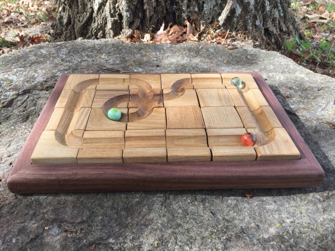 Marble Maze / Child's Wooden Toy - Etsy
