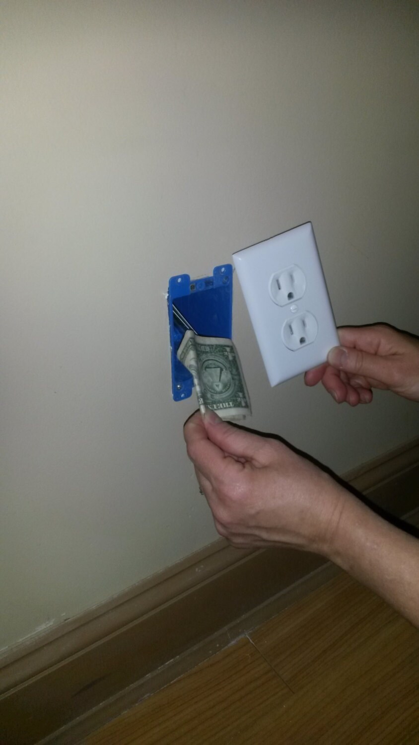 Hidden Wall Safe Outlet - Etsy
