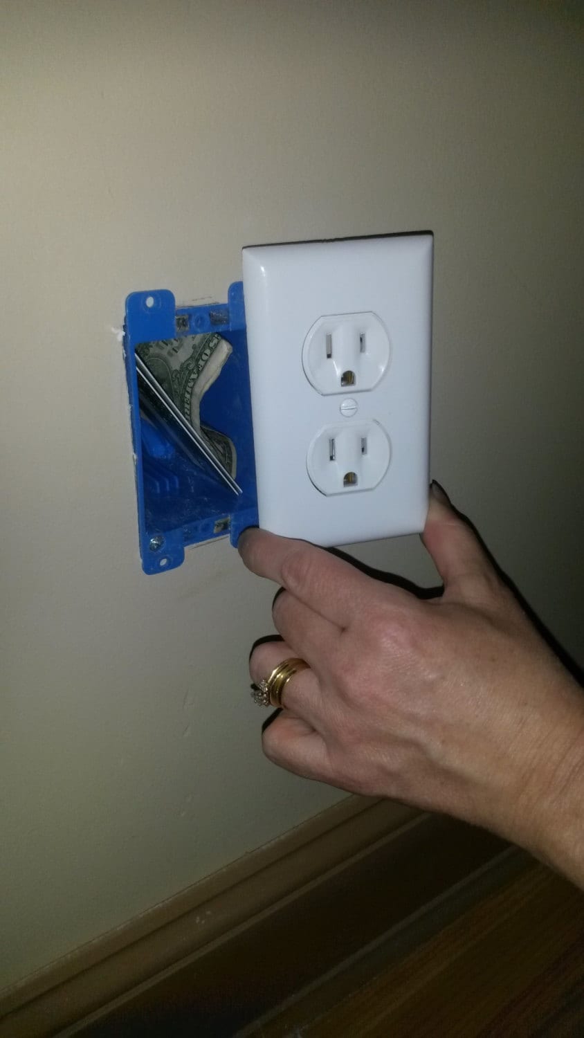 Hidden Wall Safe Outlet - Etsy