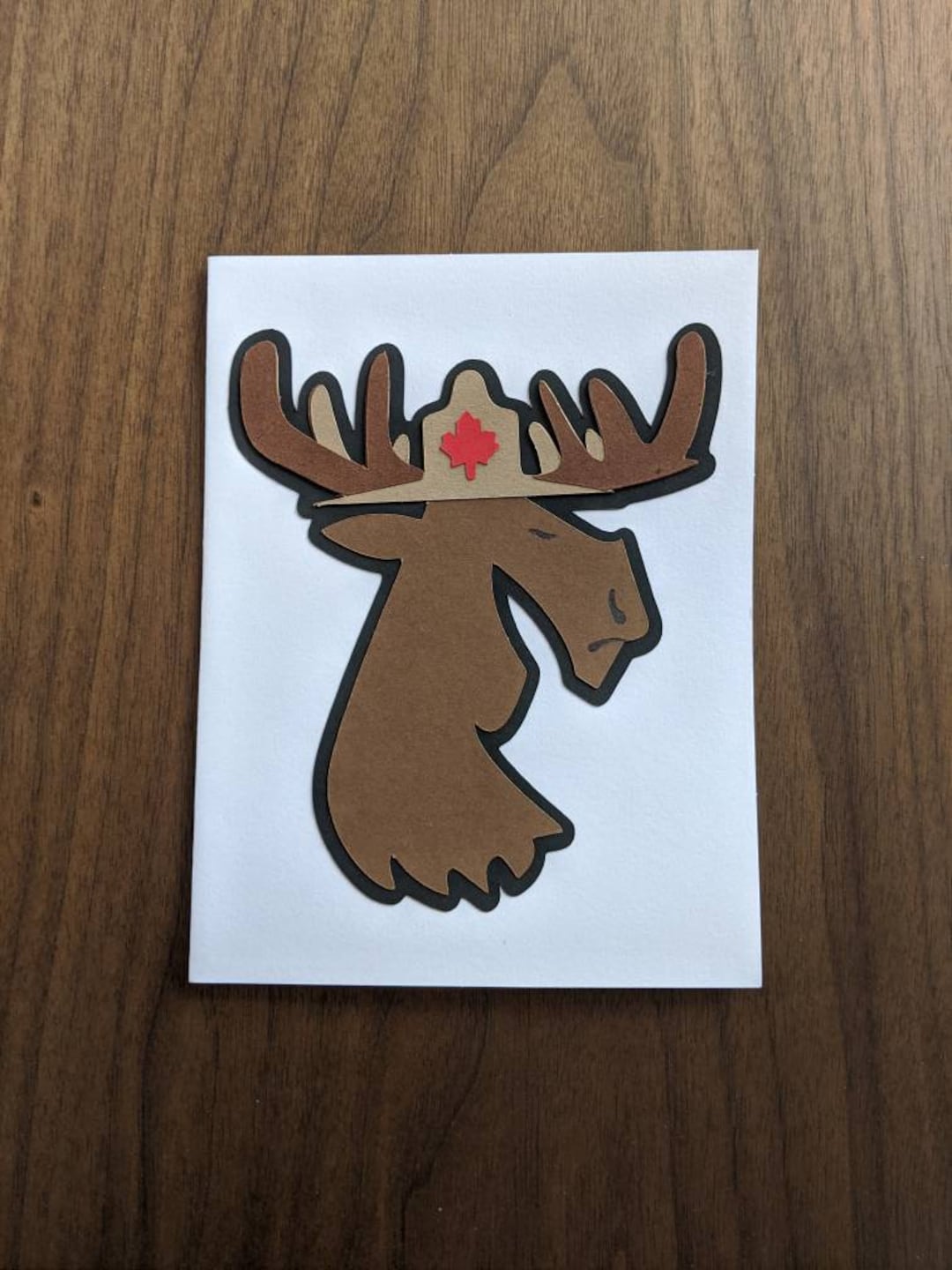 Moose Greeting Card Canada Moose Mountie Card Moose Birthday - Etsy