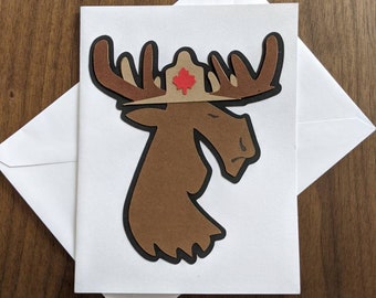 Moose Card Moose Art Blank Greeting Cards Blank Cards - Etsy